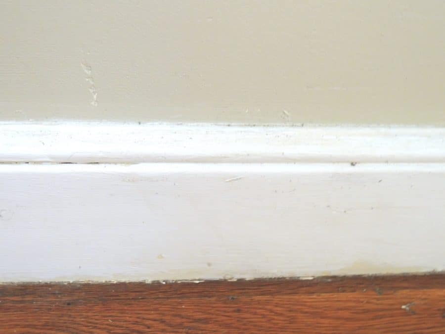 Old School Recessed Wood Baseboards