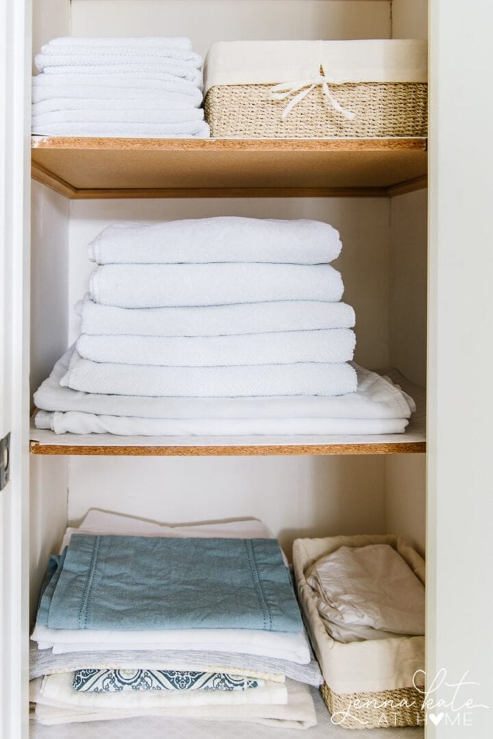 Linen Closet and Broom Closet Organization - Jenna Kate at Home
