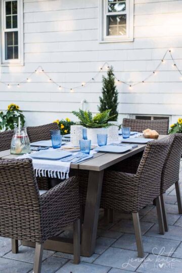 Our Outdoor Coastal Style Patio Reveal! | Jenna Kate at Home