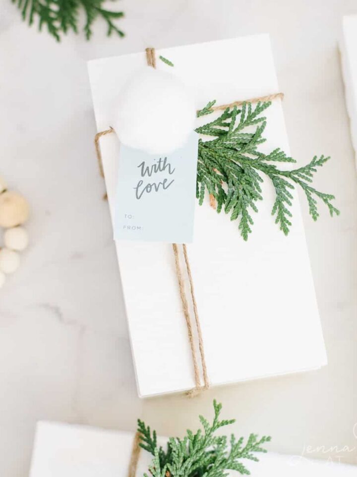 Christmas Cardboard Gift Tags - Jenna Kate at Home