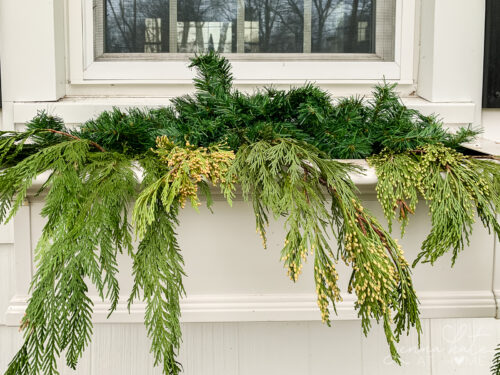 How to Decorate a Window Box for Christmas - Jenna Kate at Home