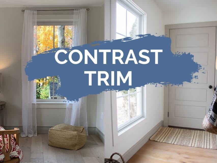 Contrasting Trim Ideas (Dark Trim, Light Walls) - Jenna Kate at Home