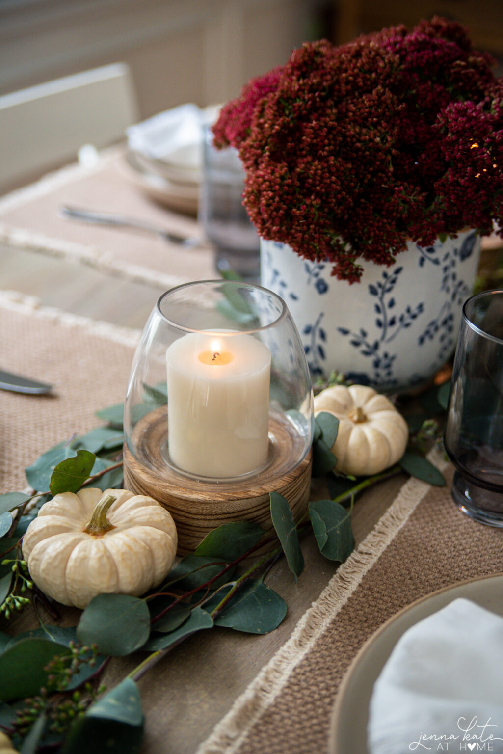 Simple Fall Tablescape - Jenna Kate at Home