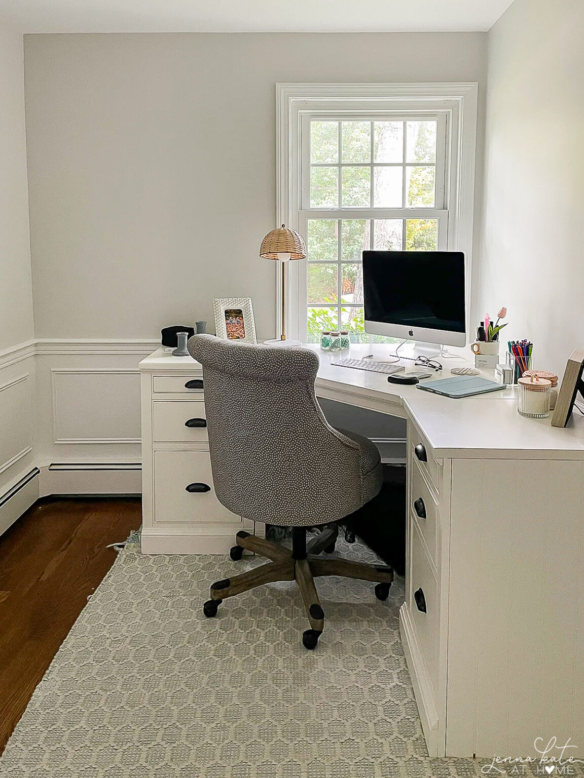 Small Home Office Makeover - Jenna Kate at Home