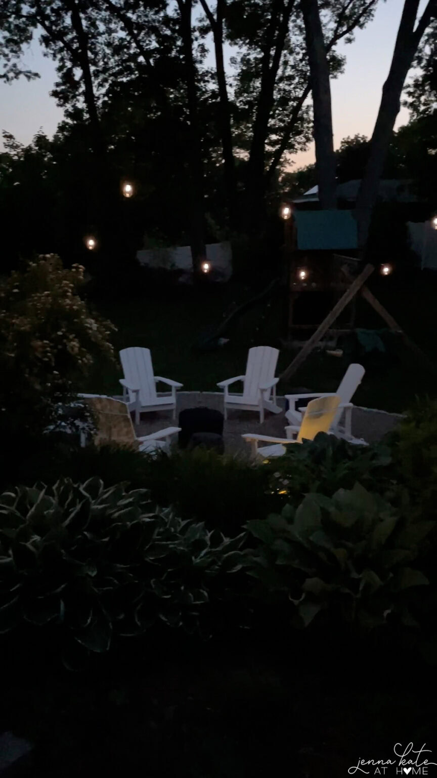 How to Easily Hang String Lights in your Backyard - Jenna Kate at Home